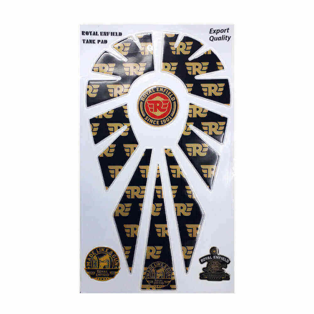 Price of Bullet Tank Sticker- Black Golden online in Nepal.